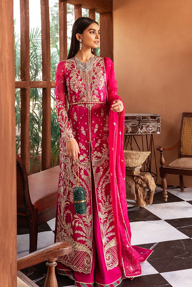 FUCHSIA ROSE-Aura -RTW Luxury FORMALS Suffuse By Sana Yasir